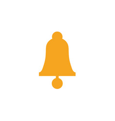 Bell notification graphic icon design template Vector Image