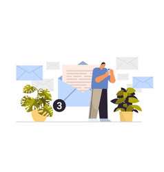 Envelope email inbox letter message send mail Vector Image