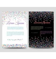 Festive stationery design template Royalty Free Vector Image