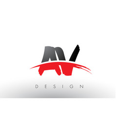 Av logo letter design Royalty Free Vector Image