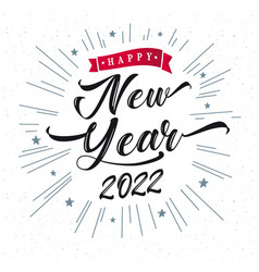 Class of 2022 calligraphy banner Royalty Free Vector Image