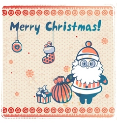 Vintage christmas set design elements Royalty Free Vector