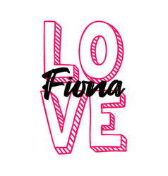 Fiona Royalty Free Vector Image - VectorStock