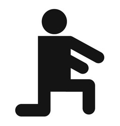 Stick figure stickman icon pictograph simple Vector Image