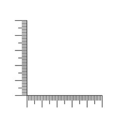Inch and metric rulers set centimeters and inches Vector Image