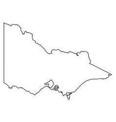 Map of victoria Royalty Free Vector Image - VectorStock