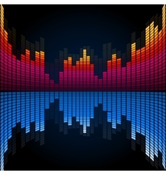 Rainbow colors vertical equalizer Royalty Free Vector Image
