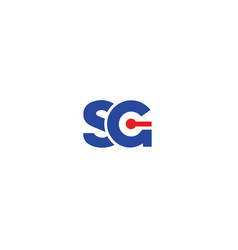 Sg monogram logo Royalty Free Vector Image - VectorStock