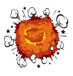 Comic book explosion elements Royalty Free Vector Image