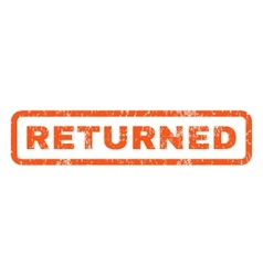 Returned Rubber Stamp Royalty Free Vector Image