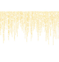 Falling in lines gold glitter confetti dots Vector Image