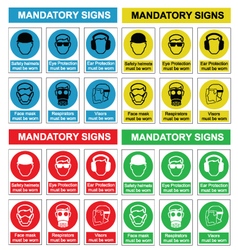 Health and safety sign Royalty Free Vector Image