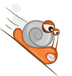 Fast characters snails cartoon set Royalty Free Vector Image