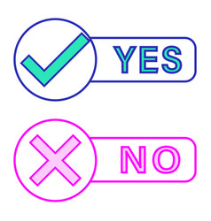 Check marks yes Royalty Free Vector Image - VectorStock