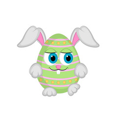 Cute easter bunny egg Royalty Free Vector Image