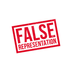 False representation rubber stamp Royalty Free Vector Image