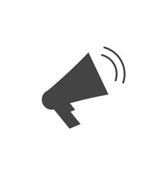 Megaphone or loudspeaker icon in black color Vector Image
