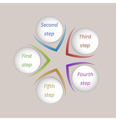 Four steps infographics Royalty Free Vector Image
