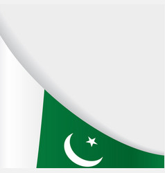 Pakistani flag background Royalty Free Vector Image
