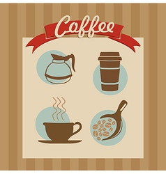 Coffee jar and beans Royalty Free Vector Image