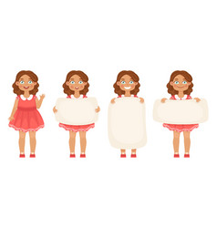 Three little girls Royalty Free Vector Image - VectorStock