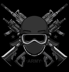 Army weapon logo Royalty Free Vector Image - VectorStock