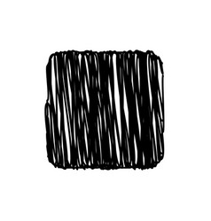 Black scribble square background Royalty Free Vector Image