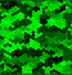 Emerald pattern triangles hexagons squares Vector Image