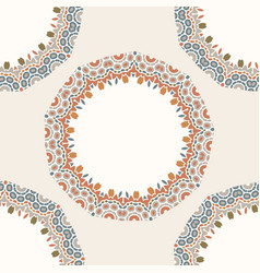 Seamless background folk art flower gender neutral