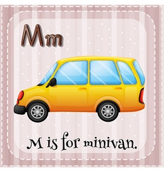 Flashcard letter c is for caravan Royalty Free Vector Image