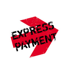 Express payment rubber stamp Royalty Free Vector Image