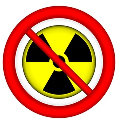 No nuclear symbol Royalty Free Vector Image - VectorStock