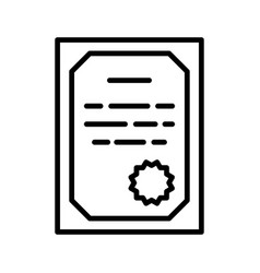 Charter icon on white background simple element Vector Image