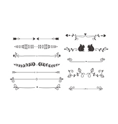 Text separator decorative divider book typography Vector Image