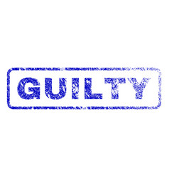 Guilty Text Rubber Stamp Royalty Free Vector Image