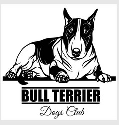 Bull terrier - set for t-shirt logo Royalty Free Vector