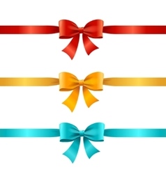 Gold satin ribbon Royalty Free Vector Image - VectorStock