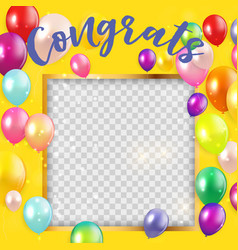 Congratulations design template background Vector Image