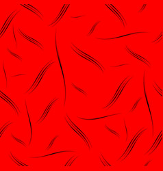 Pattern from flowing lines and ellipses in red Vector Image