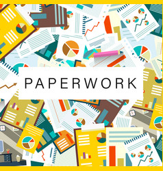Empty paper on paperwork background Royalty Free Vector