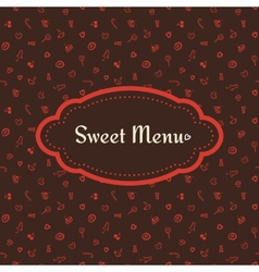 Seamless restaurant menu pattern background Vector Image