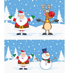 Cartoon santa design Royalty Free Vector Image