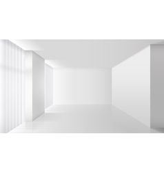 Empty white room Royalty Free Vector Image - VectorStock