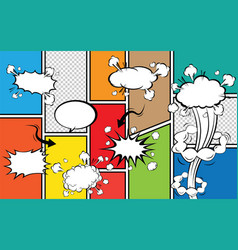 Comic sound effect speech bubble pop art Vector Image