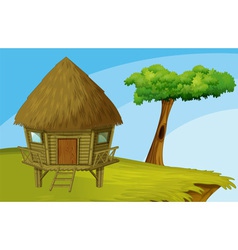 Cartoon hut Royalty Free Vector Image - VectorStock
