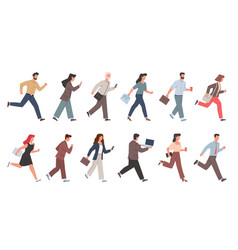 Employees Running Vector Images (over 5,600)