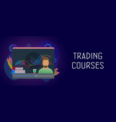 Interface for trading app user ui for trade data Vector Image