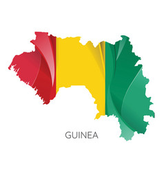 Map with national flag Royalty Free Vector Image