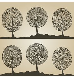 Tree wood Royalty Free Vector Image - VectorStock