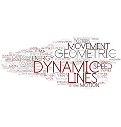 Dynamic word cloud concept Royalty Free Vector Image